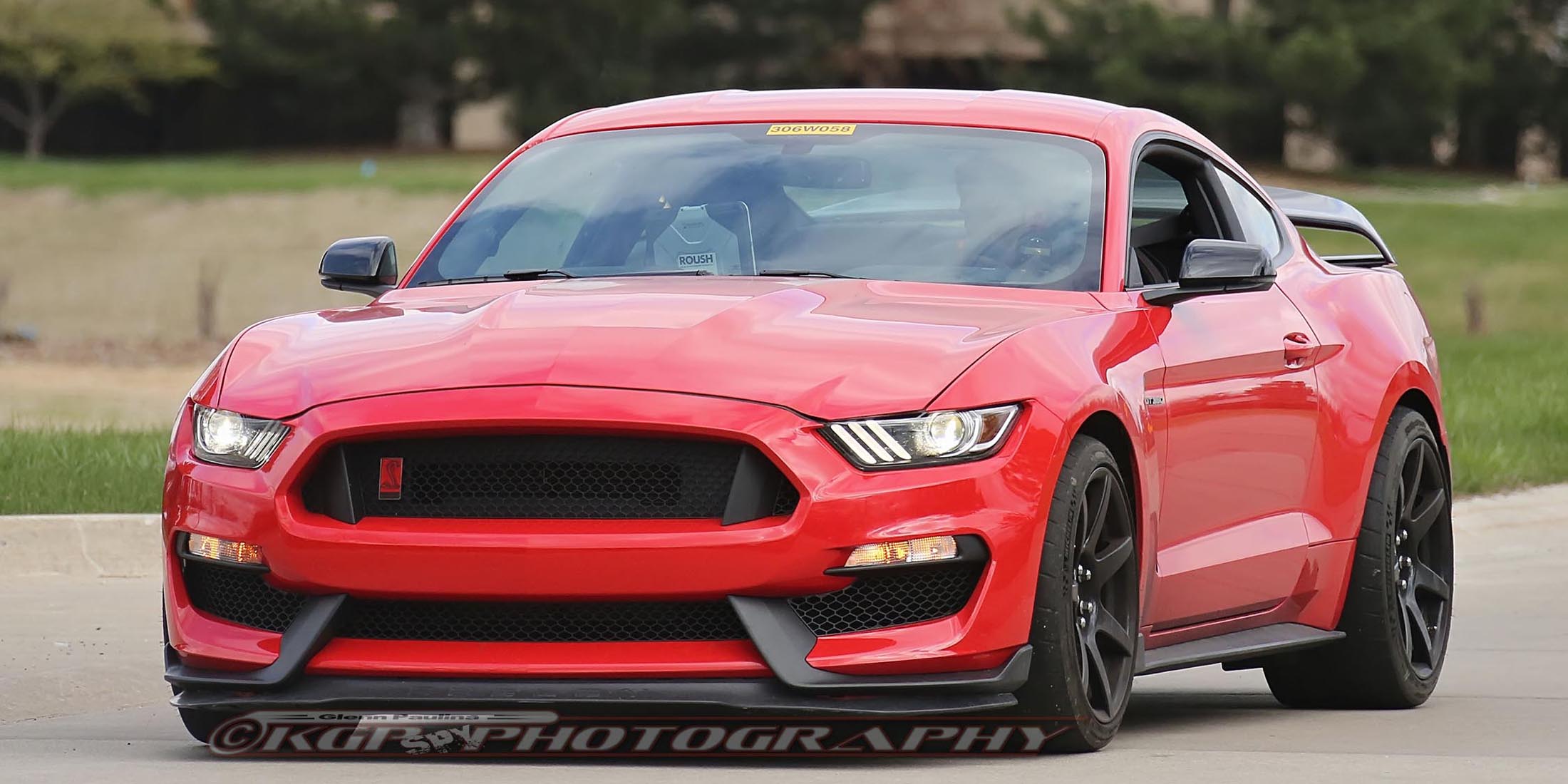 The Ford Mustang Shelby GT350R is fetching in red